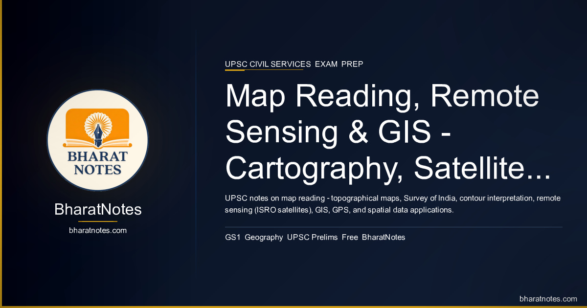 Map Reading, Remote Sensing & GIS — Cartography, Satellite Imagery ...