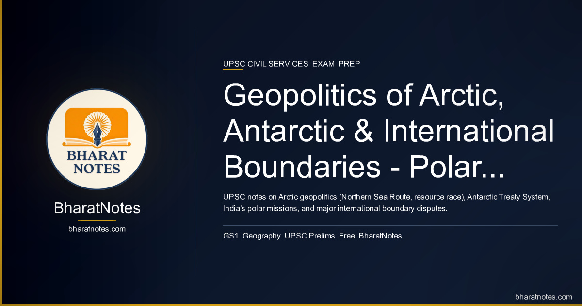 Geopolitics of Arctic, Antarctic & International Boundaries — Polar ...